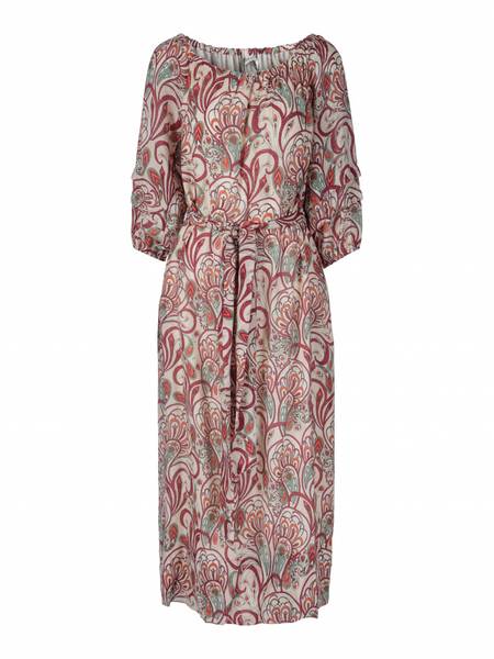 Haust Pleat Dress Paisley - Melmo.no